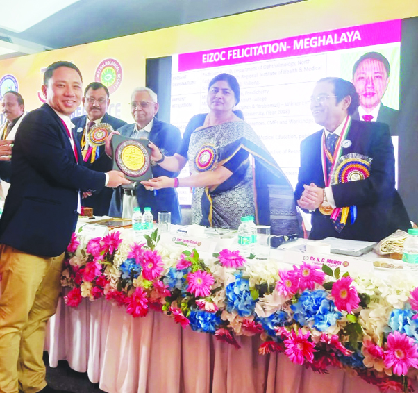 NEIGRIHMS-ni doctor saksana EIZOC-ni award-ko on·a - The Shillong Times
